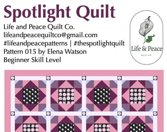 Spotlight Quilt Pattern | Etsy