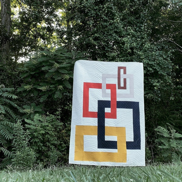 Mid Century Quilt Pattern - Etsy