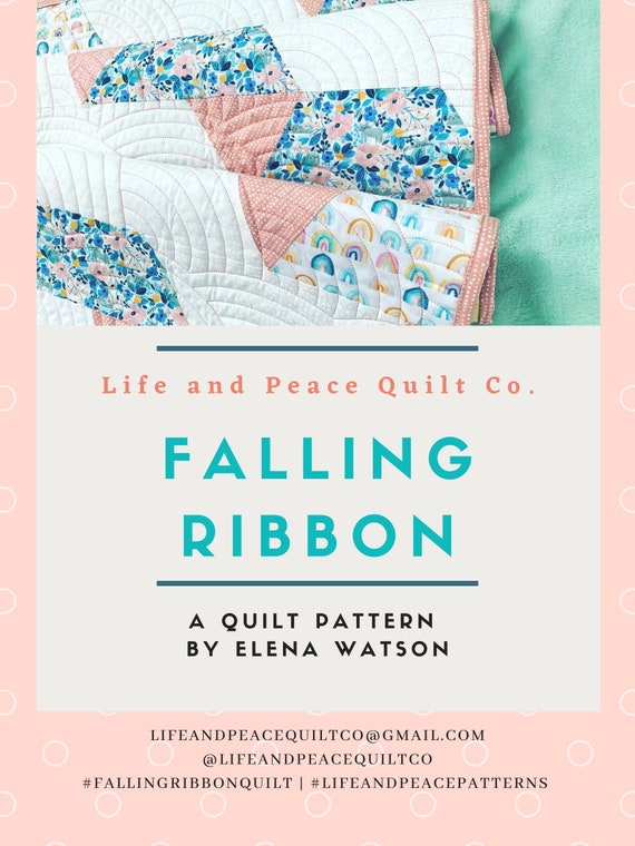 Falling Ribbon Quilt Pattern | Etsy