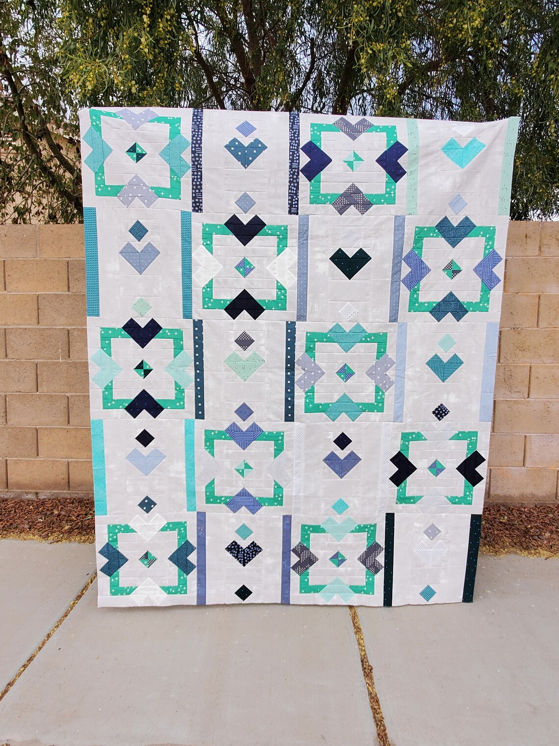 Heart Deco Quilt Pattern - Etsy
