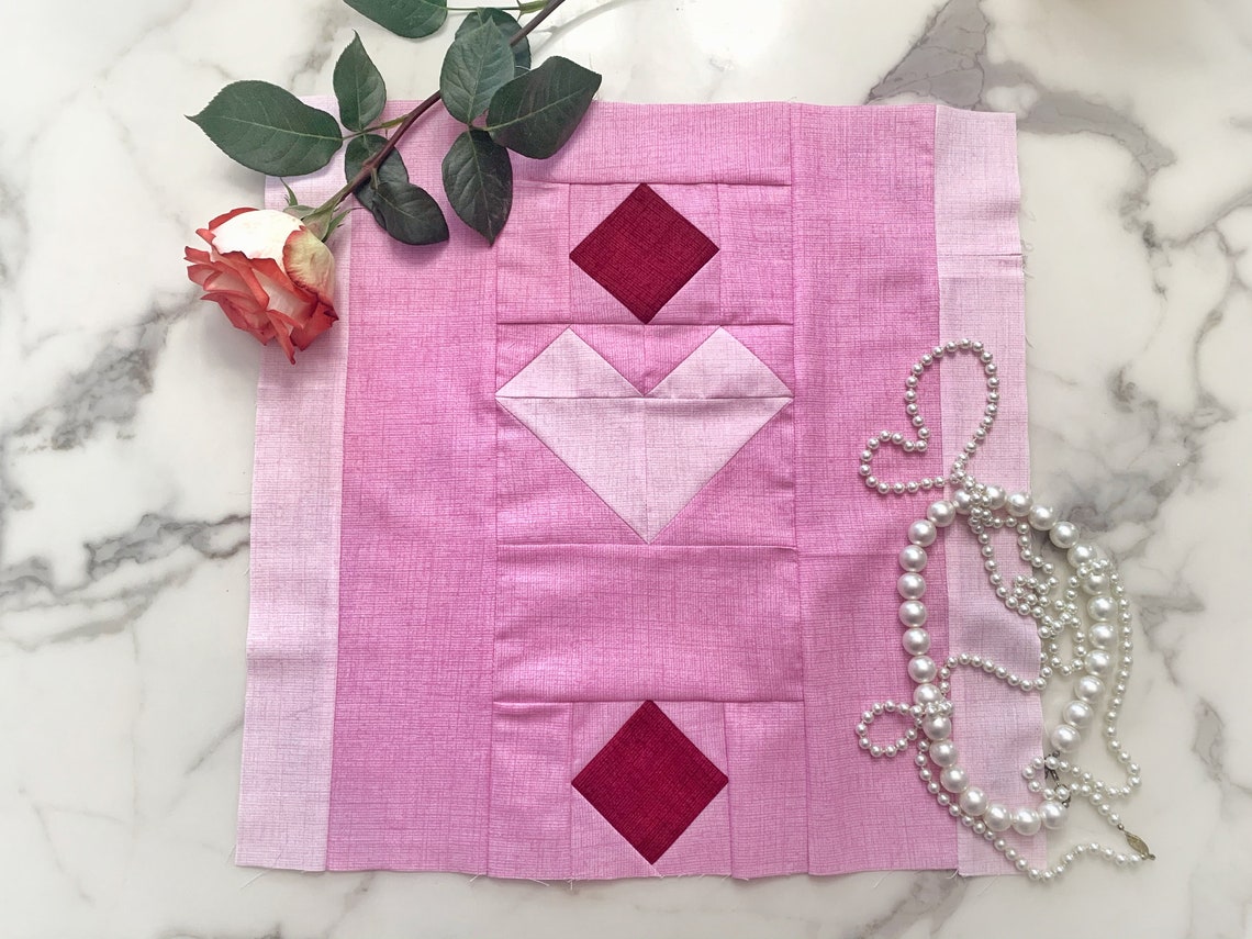 Heart Deco Quilt Pattern - Etsy