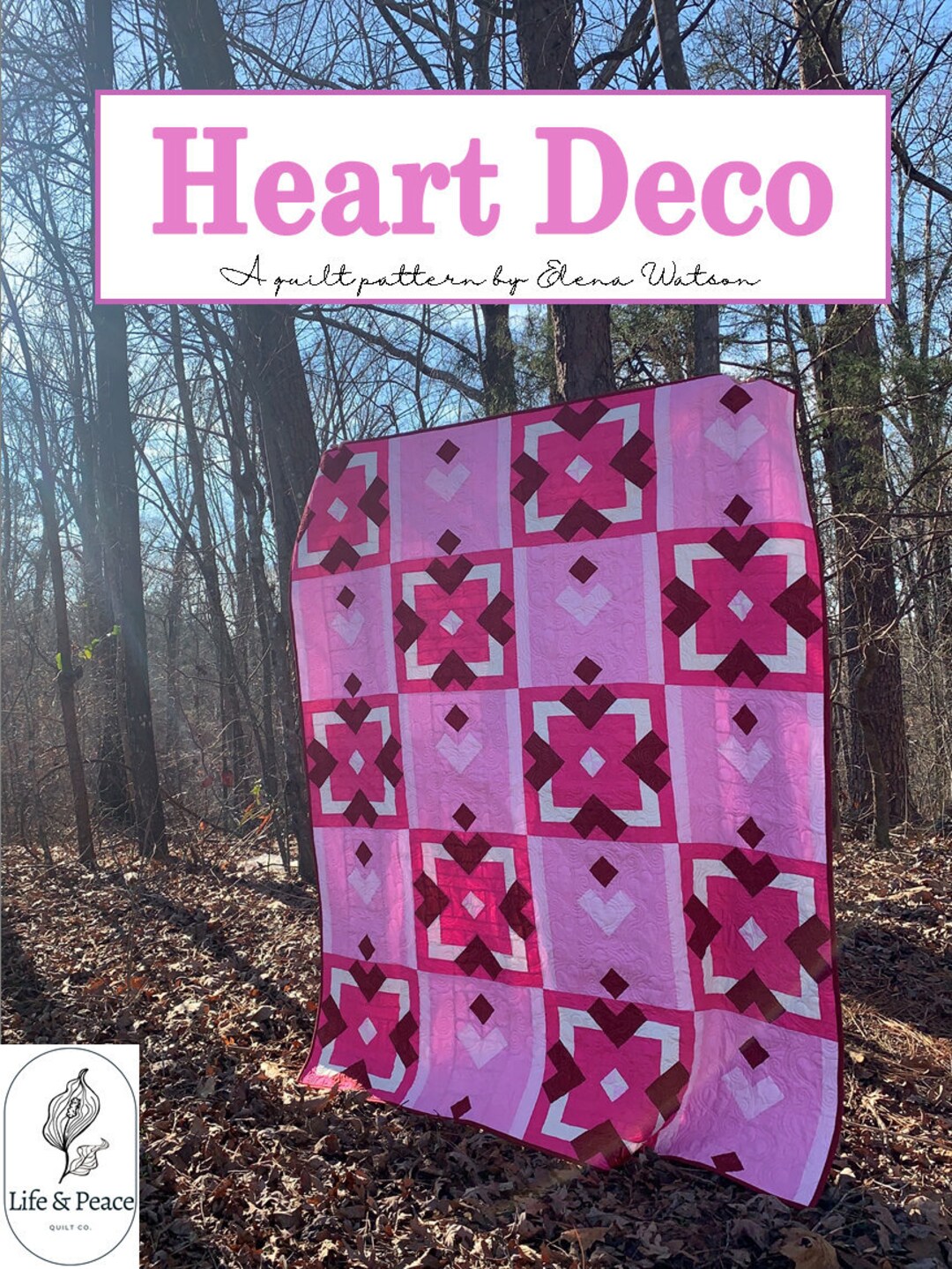 Heart Deco Quilt Pattern - Etsy