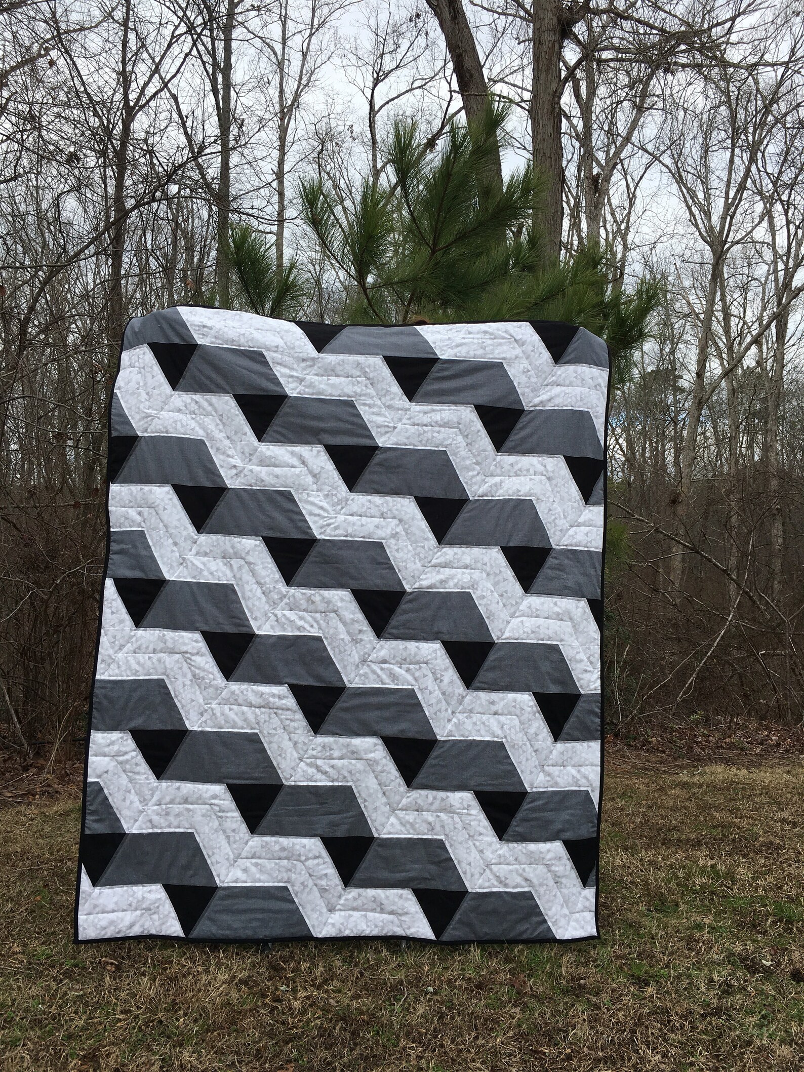 Falling Ribbon Quilt Pattern - Etsy