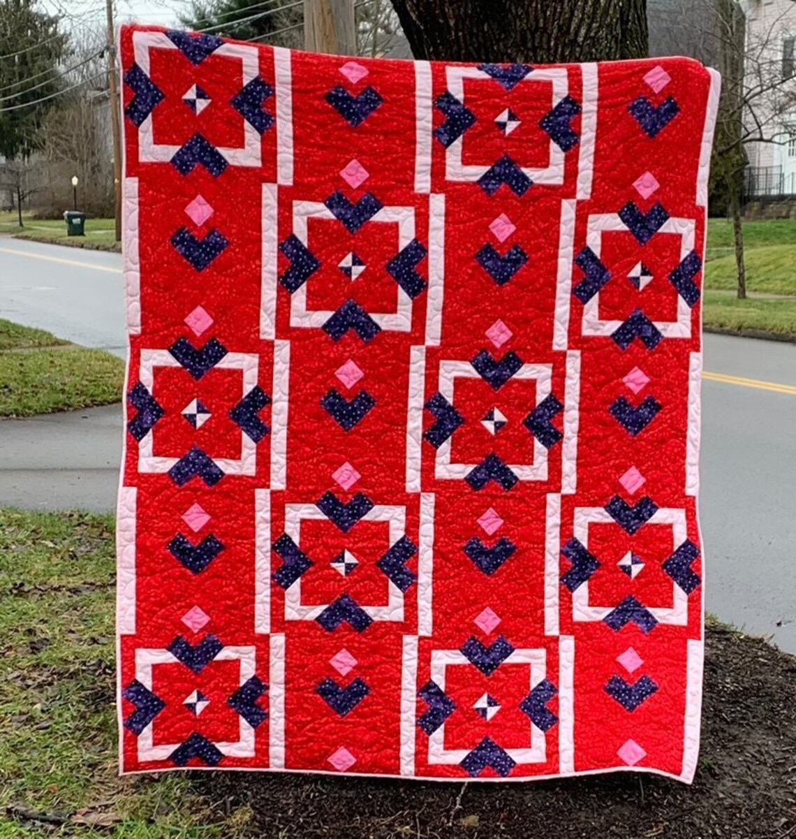 Heart Deco Quilt Pattern - Etsy