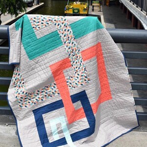Modern Interlock Quilt Pattern - Etsy