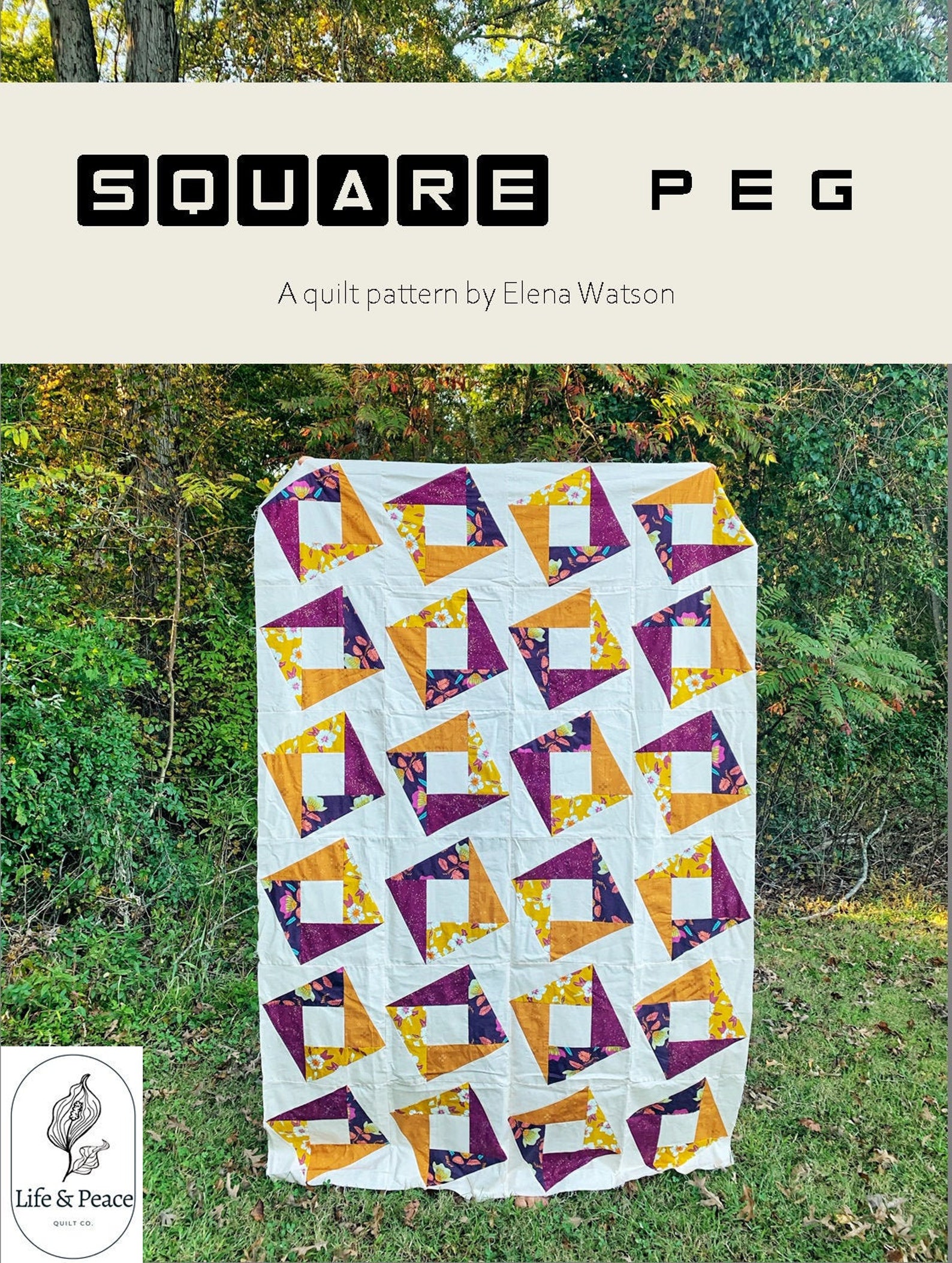 Square Peg Quilt Pattern - Etsy