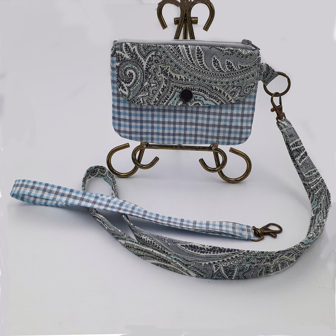 Paisley Plaid ID Badge Holder ID Badge Holder With Three - Etsy