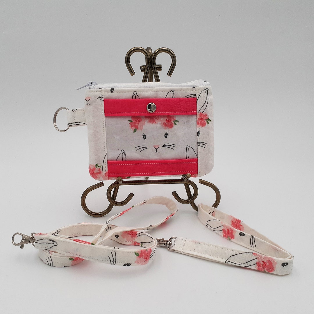 Easter ID Badge Holder Wallet Rabbit ID Badge Holder Rabbit Ears Badge ...