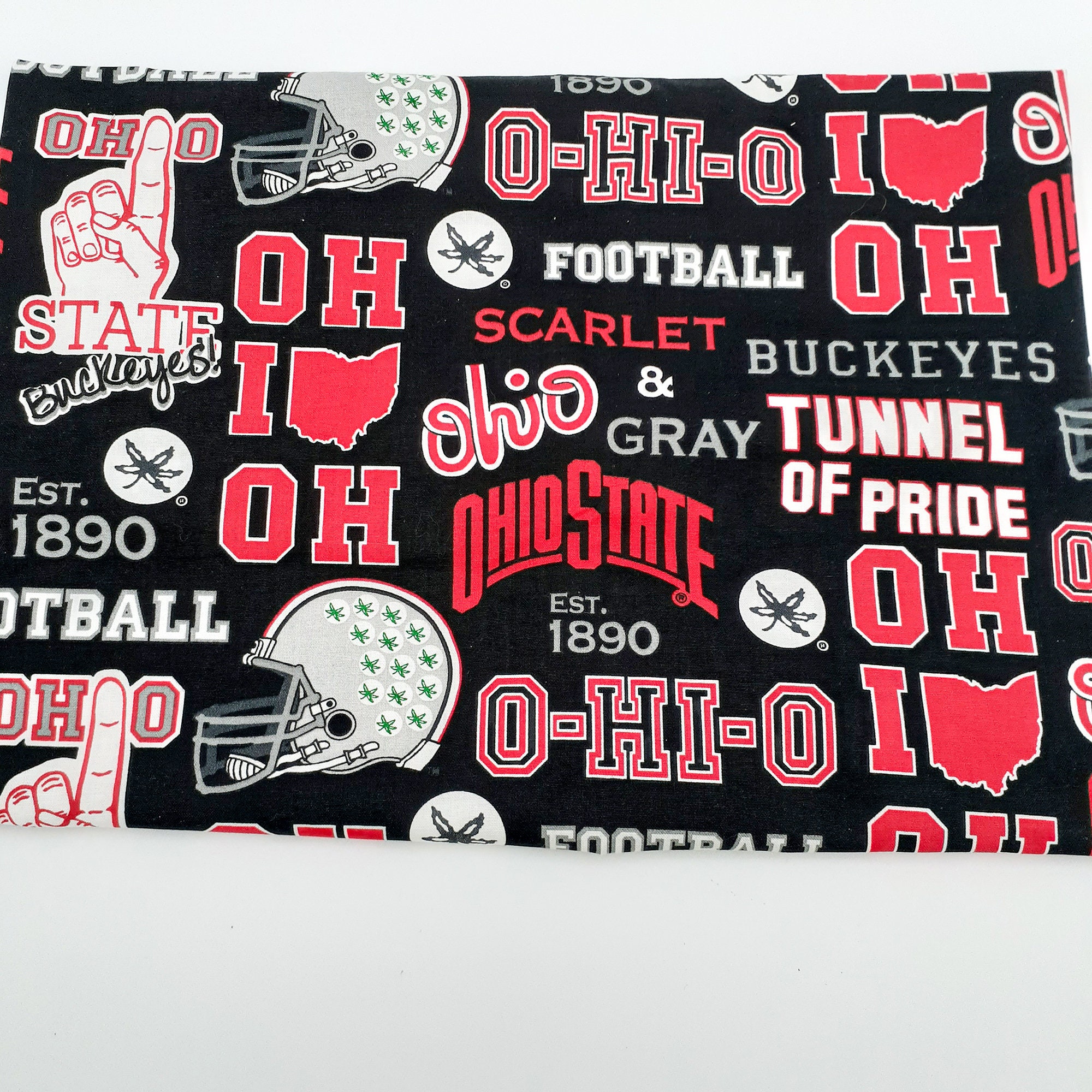 OSU Tone on Tone Ohio Cotton Buckeye Patches Fabric OSU - Etsy