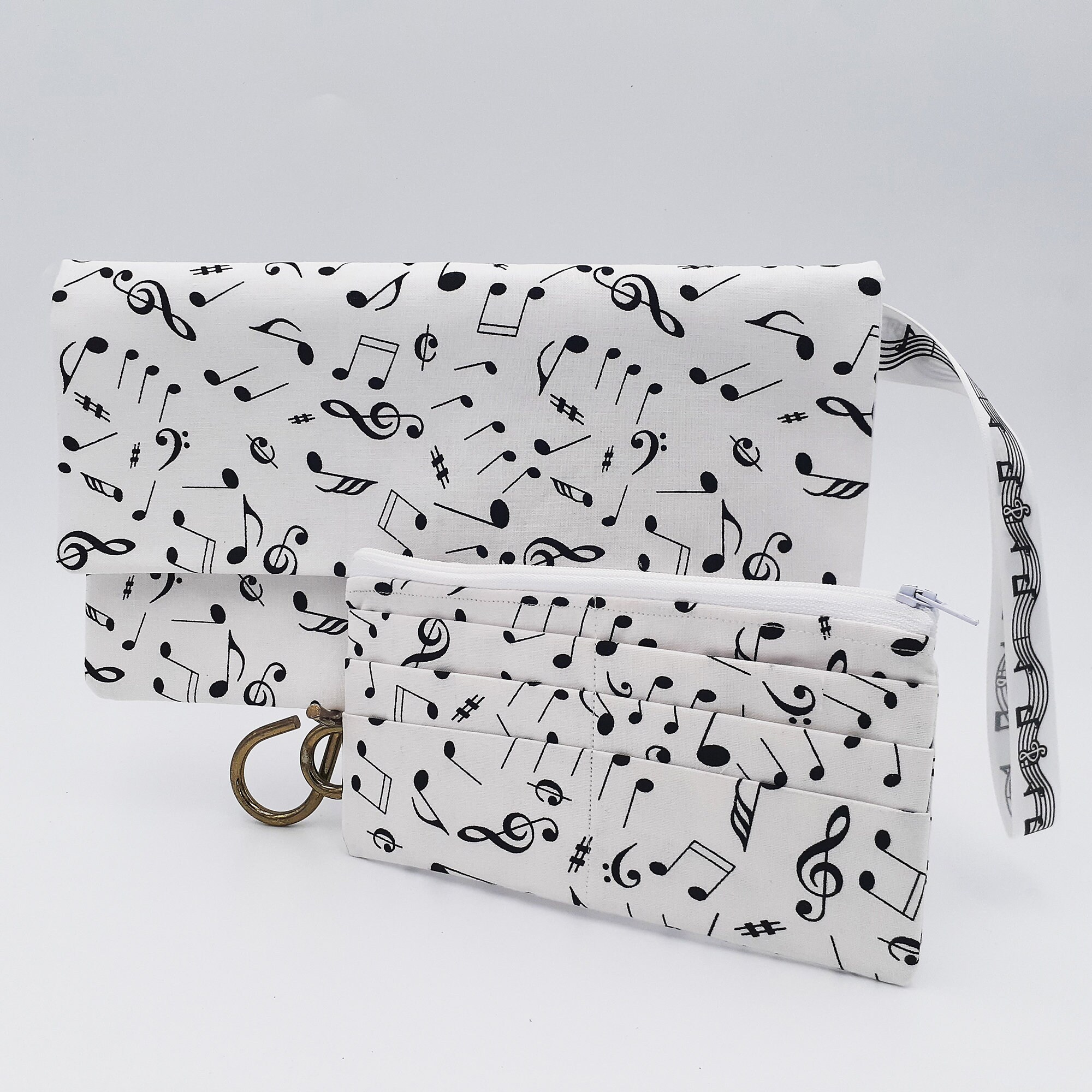 Musical Notes Clutch Bag Musical Notes Clutch Bag With Matching Wallet ...