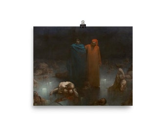 Dante and Virgil in Hell Print - Etsy