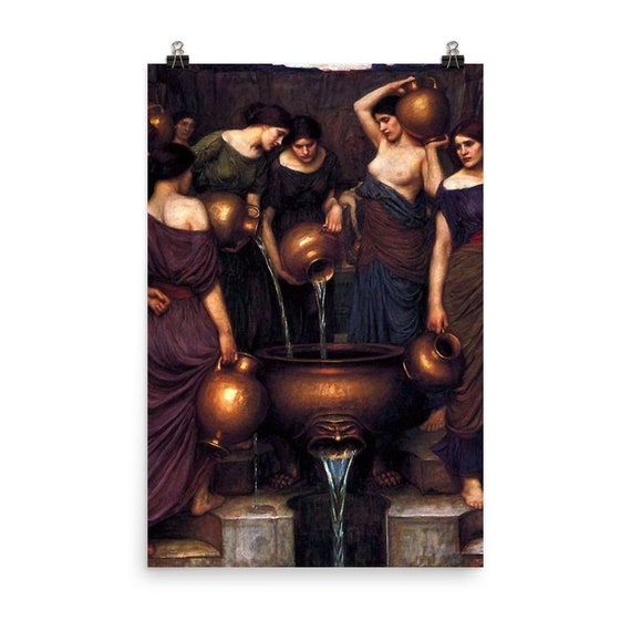 Prints The Danaides Group John William Waterhouse Giclée etna.com.pe