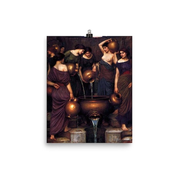 Prints The Danaides Group John William Waterhouse Giclée etna.com.pe
