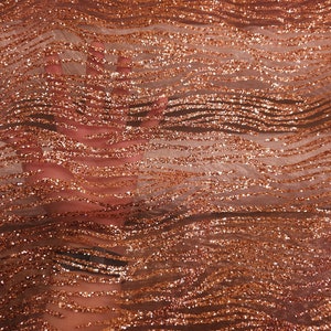 Rose Gold Glitter Mesh Fabric With Glitter Edge 60” - Etsy