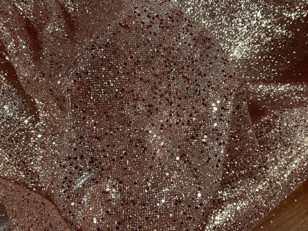 Rose Gold Glitter Mesh Fabric With Glitter Edge 60” - Etsy