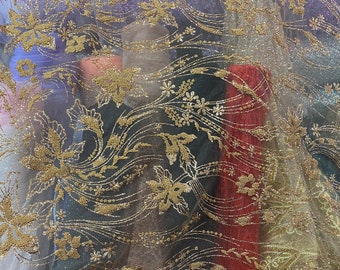 Rose Gold Glitter Mesh Fabric With Glitter Edge 60 - Etsy