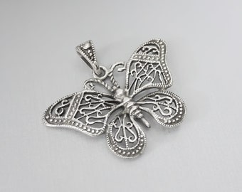Butterfly Pendant Silver | Etsy