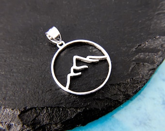 Mountain Necklace Sterling Silver Mountain Jewelry - Etsy