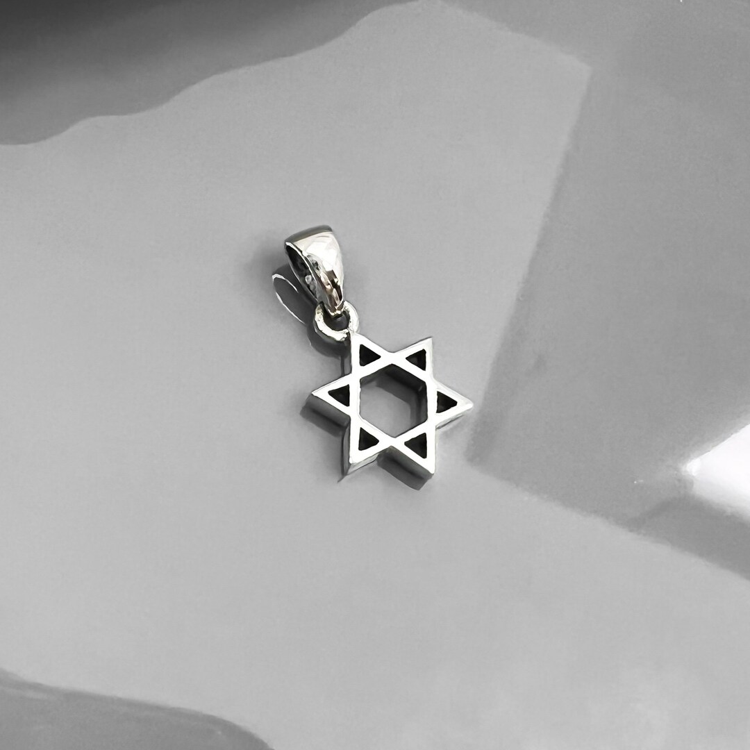 Tiny Sterling Silver Star of David Pendant, 11mm - Etsy