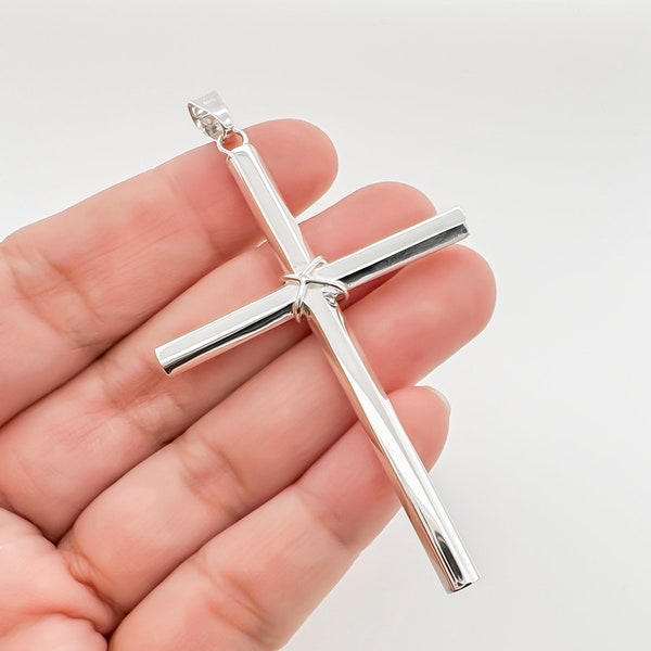 Silver Cross - Etsy