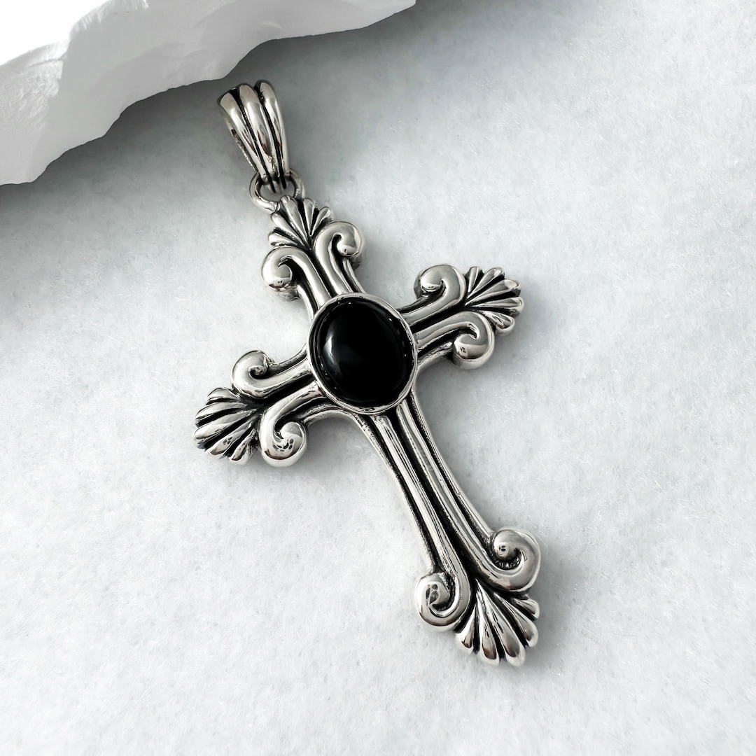 Extra Large Sterling Silver Cross Pendant, 71mm - Etsy