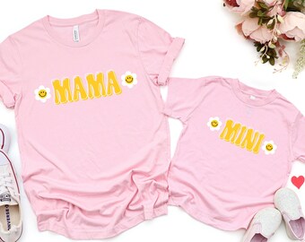 MAMA MINI Shirt Mom Tee Retro Mama Tshirt Matching Mommy - Etsy