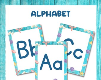 Beach Theme Classroom Alphabet - Etsy