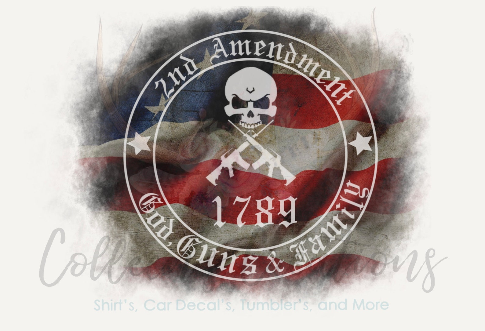 2nd Amendment With Flag PNG Bundle - Etsy