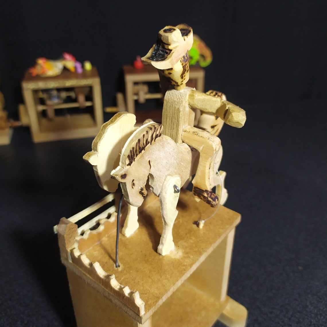 RODEO HORSE RIDER Automata - Etsy