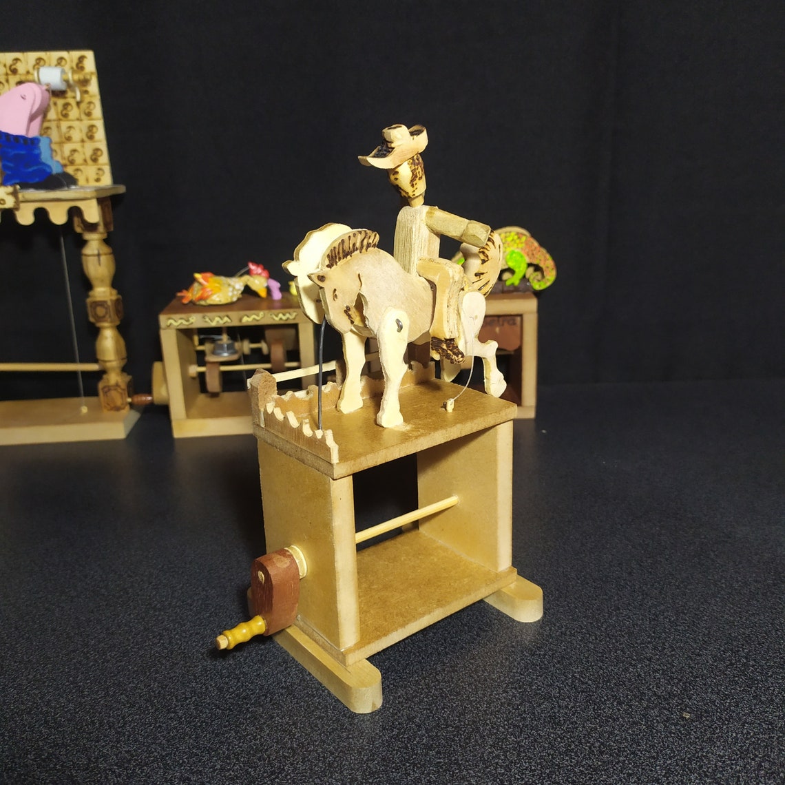 RODEO HORSE RIDER Automata - Etsy