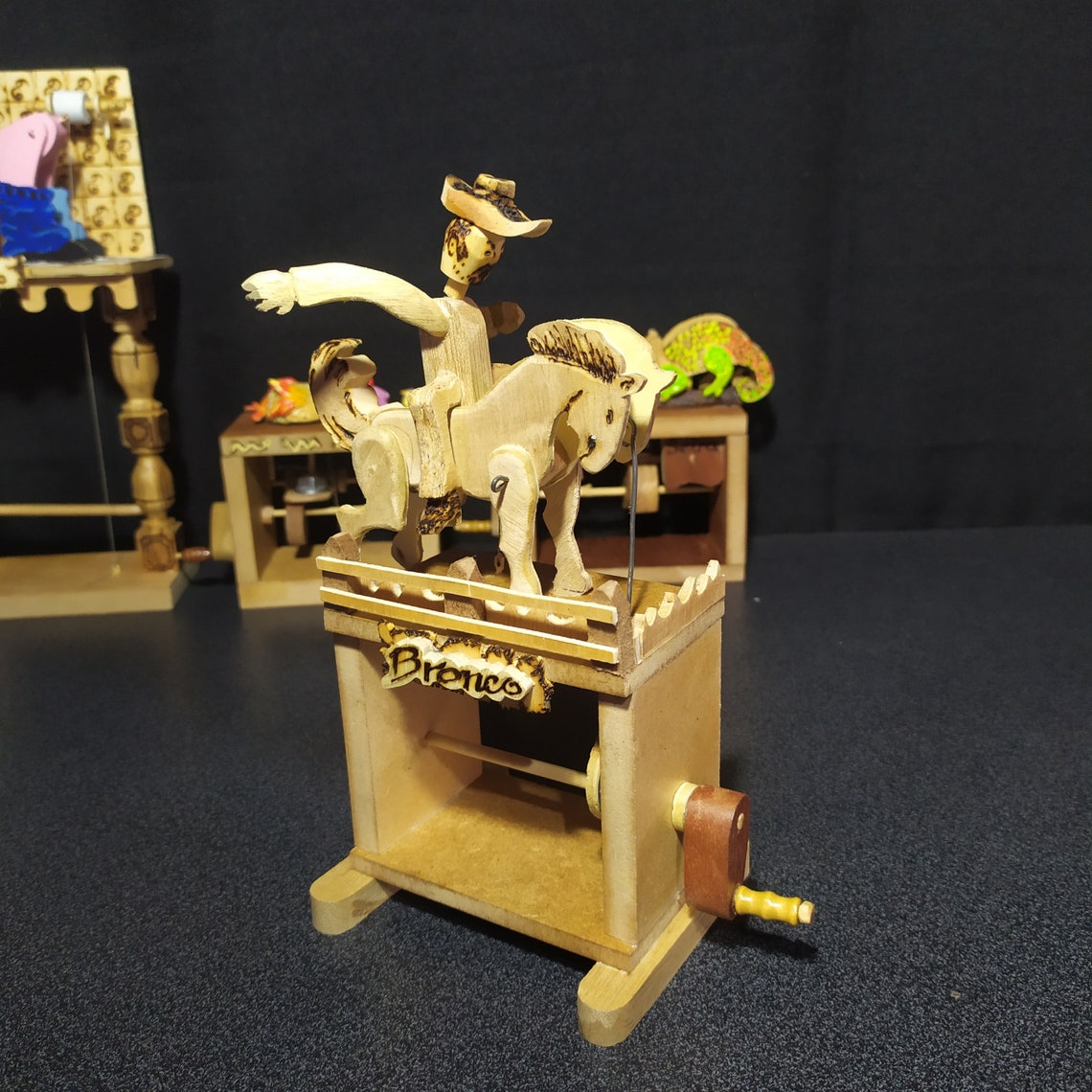 RODEO HORSE RIDER Automata - Etsy