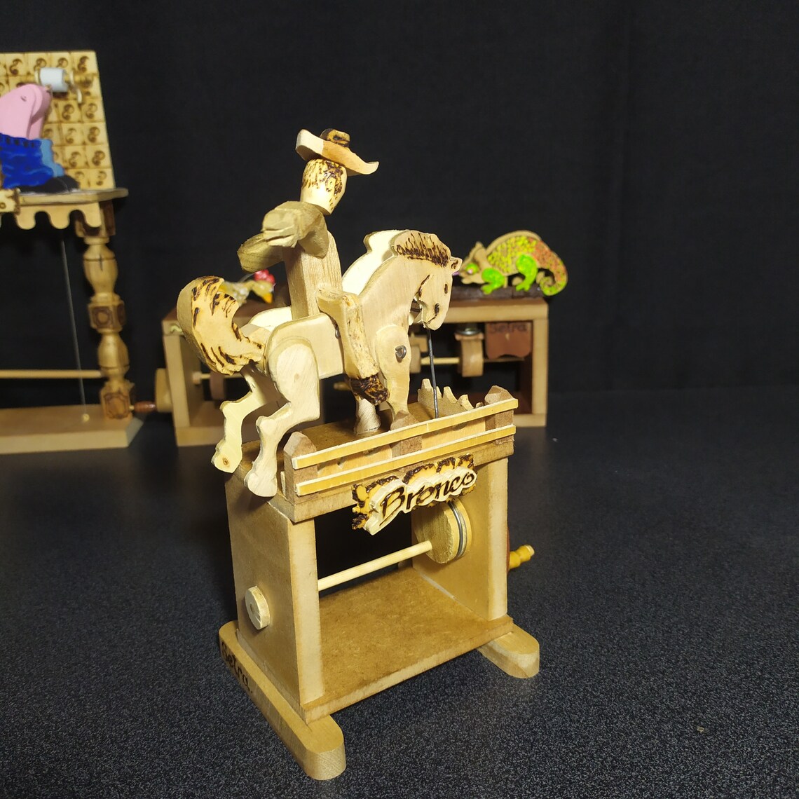 RODEO HORSE RIDER Automata - Etsy
