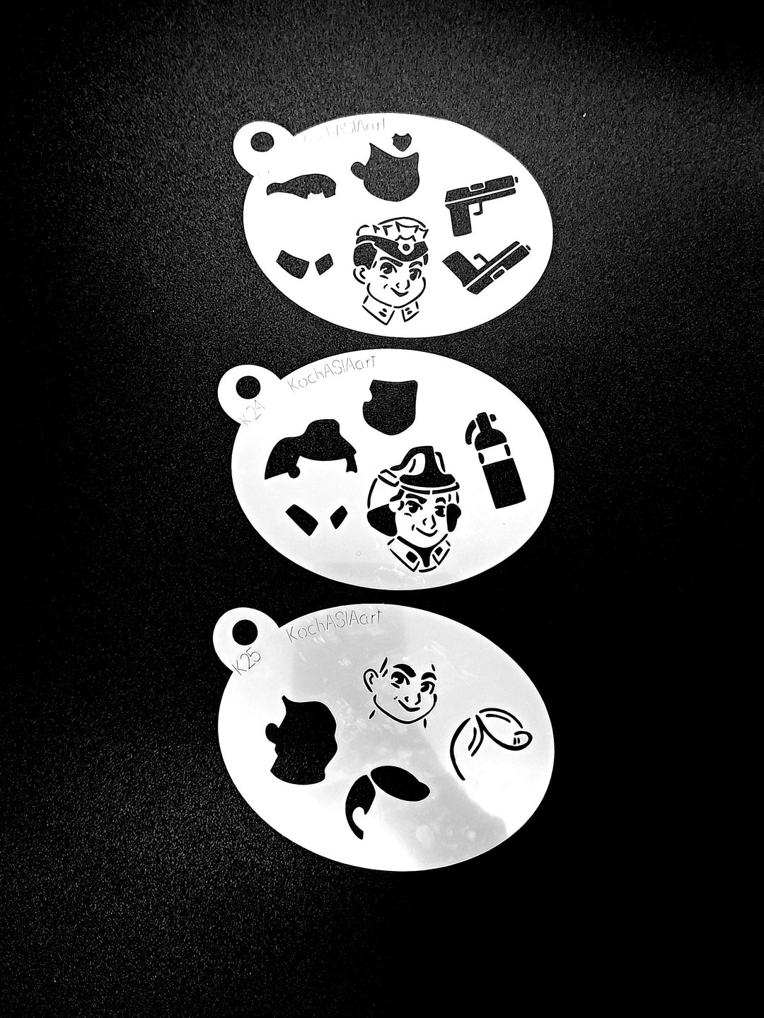 Kochasiaart Boys Face Paint Stencil Airbrush Stencils Set - Etsy