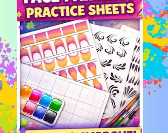 Face Paint Practice Sheet Template PDF - Etsy Australia