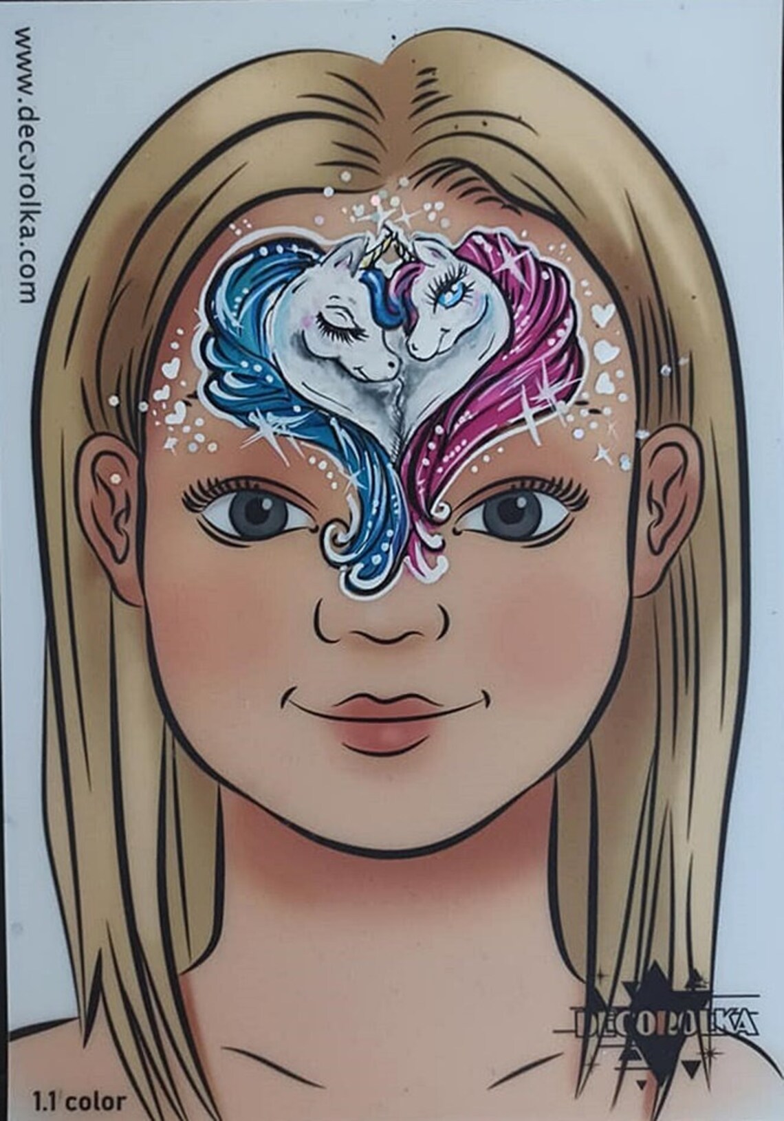 Face Painting Template Board, Face Paint Designs Menu Board, Designs ...