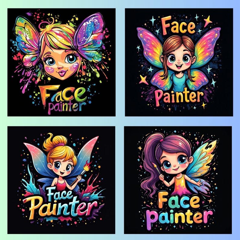 Fairy Face Painter Clipart, Face Painter Png, Face Painting Digital ...