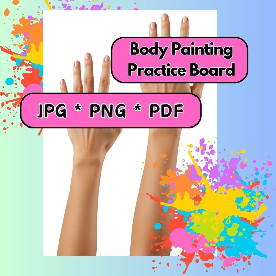 Face Painting Template Board, Body Paint Designs Menu Board, Designs ...