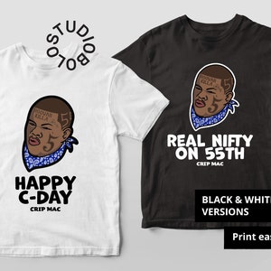 Crip Mac Quotes Illustrations 55th Street C Mac Old English 6 Pack Png ...