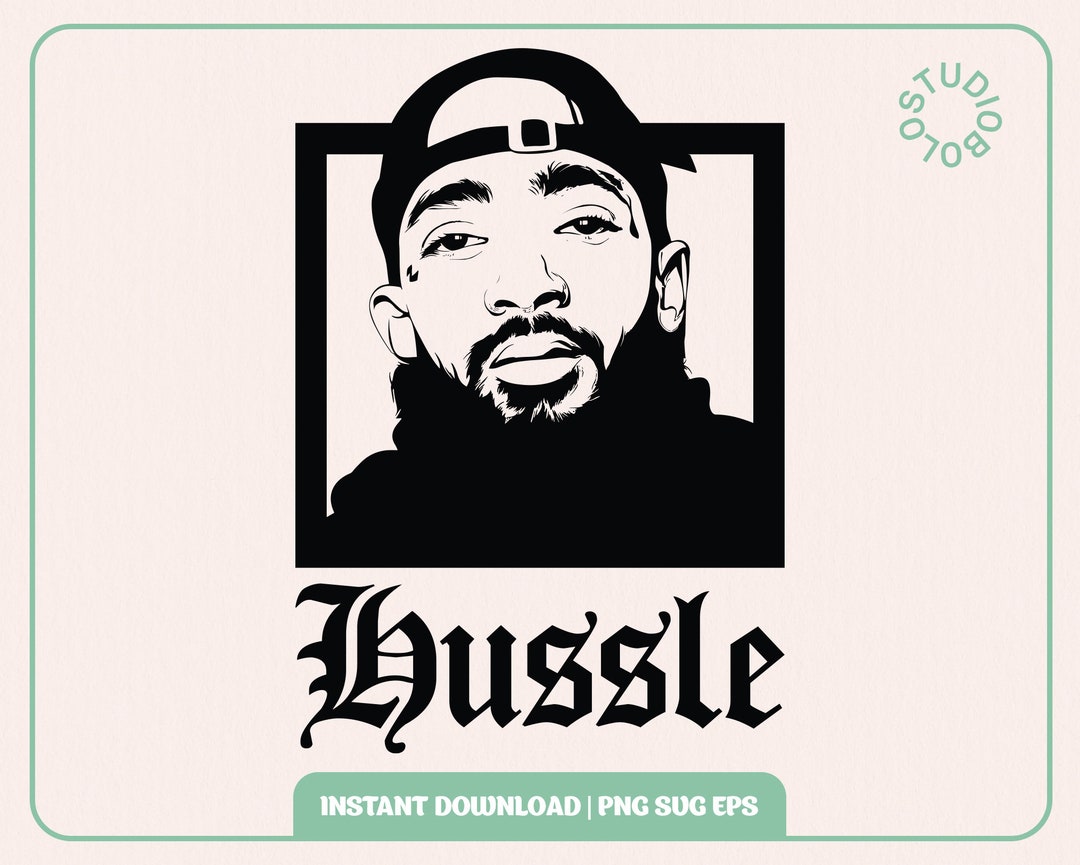 Nipsey Hussle Hiphop Svg Illustration Crenshaw Cut File Svg Png Pdf