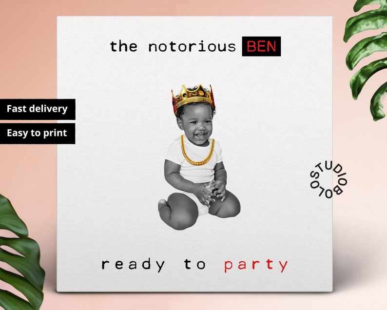 The Notorious ONE Vinyl Album Ready to Party Birthday - Etsy
