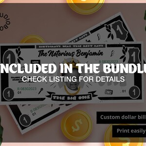 Notorious One Birthday Decor Bundle, Notorious Party Pack, Printable the Big One Party ...