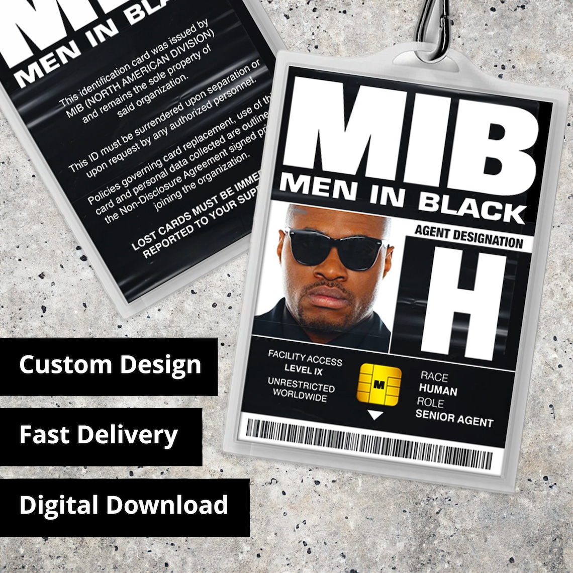 Personalized MIB Men in Black ID Card Personalized Agent - Etsy Canada