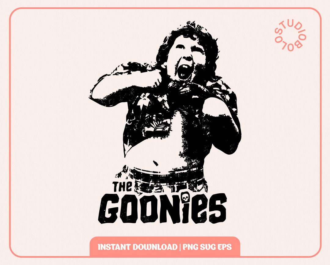 Chunk the Goonies 80s Illustration Svg Png PDF Eps, Cricut Tshirt ...