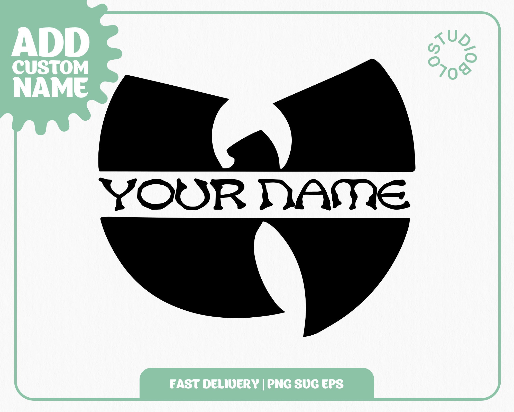 Custom Wu Tang Clan Logo With Your Name Png Digital Download - Etsy