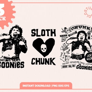 The Goonies Chunk 80s Triple Pack Collection Svg Png PDF Eps, Cricut ...