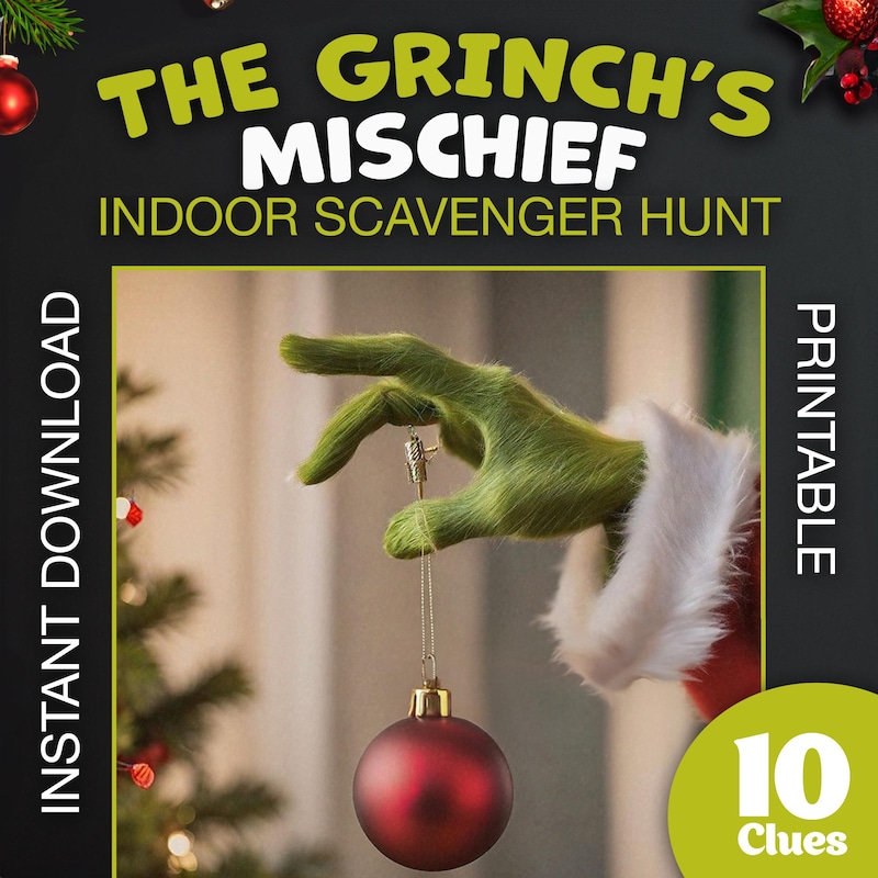 Grinch Scavenger Hunt - Etsy