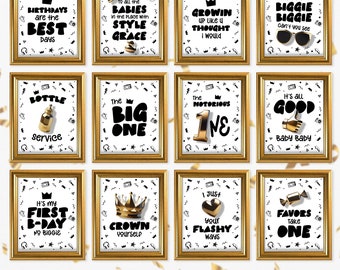 10 the Notorious BIG ONE Sign Bundle-first Birthday Party Decor Biggie ...