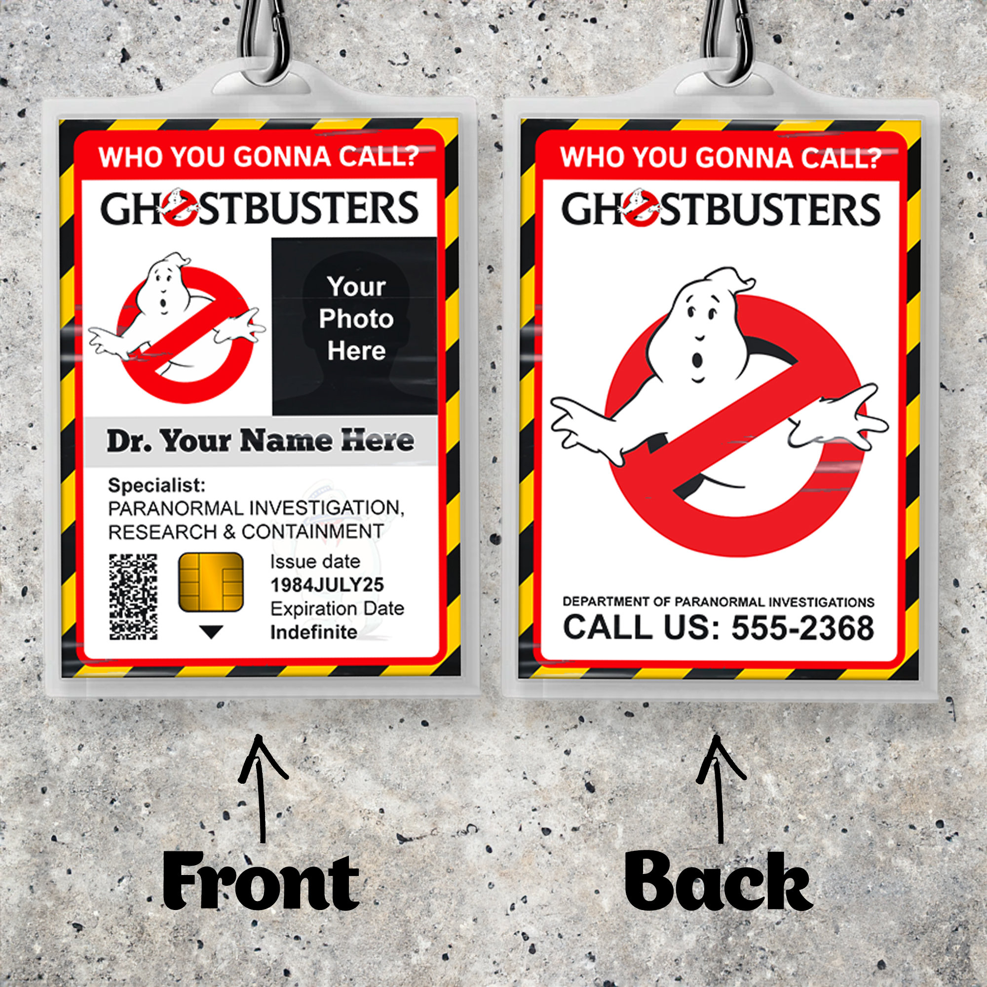 Personalized Ghostbusters Movie ID Card Replica Prop - Etsy Australia