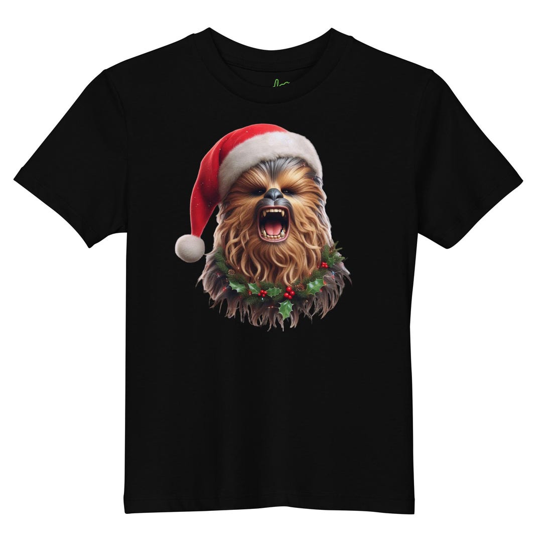 Starwars Wookie Santa Christmas Children's T-shirt Design Organic ...