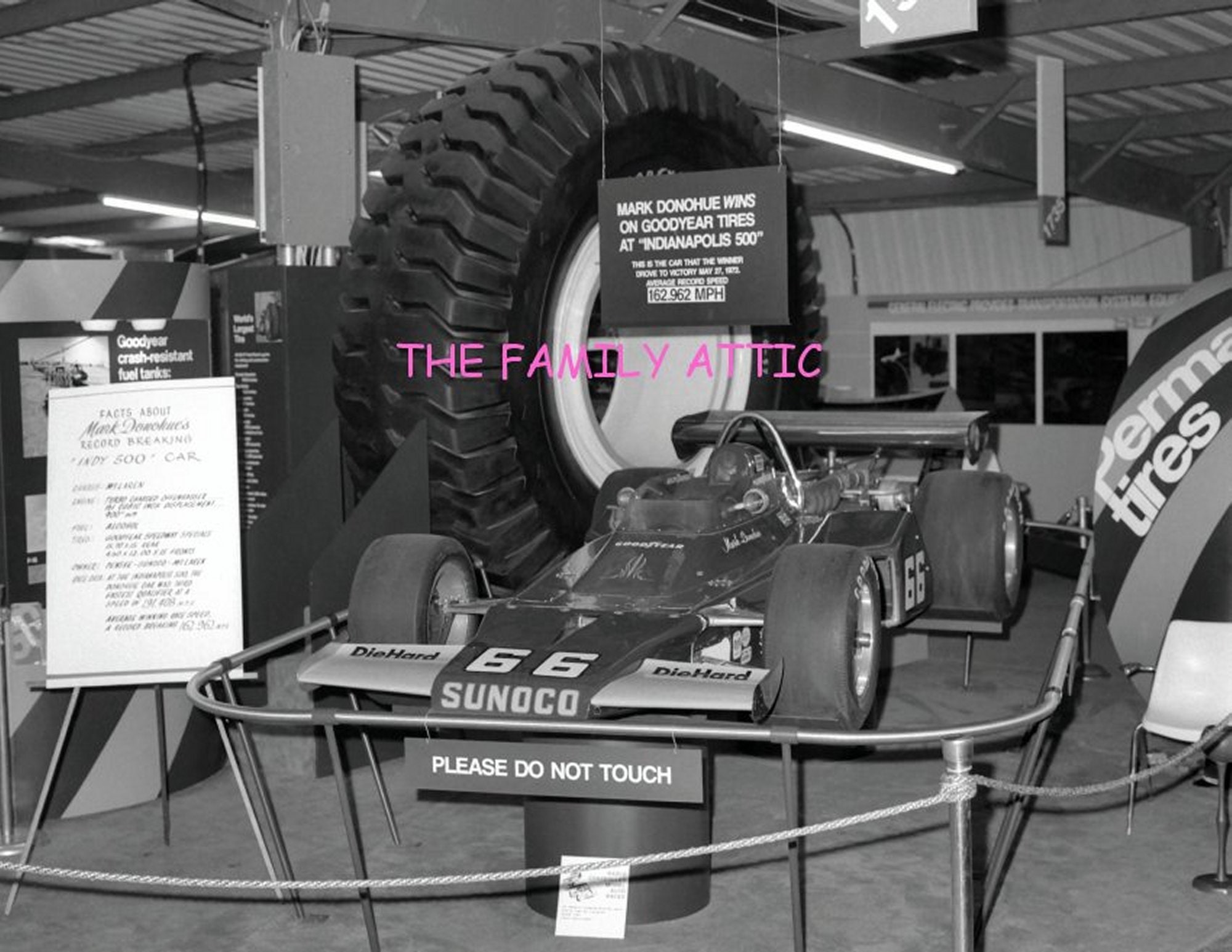 Mark Donohue 1972 Indianapolis 500 Winning Race Car Photo Transpo 72 ...